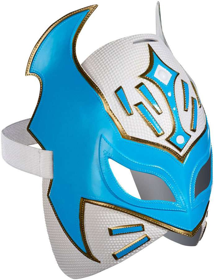 WWE Wrestling Costumes Sin Cara Replica Mask White Blue Mattel Toys ...