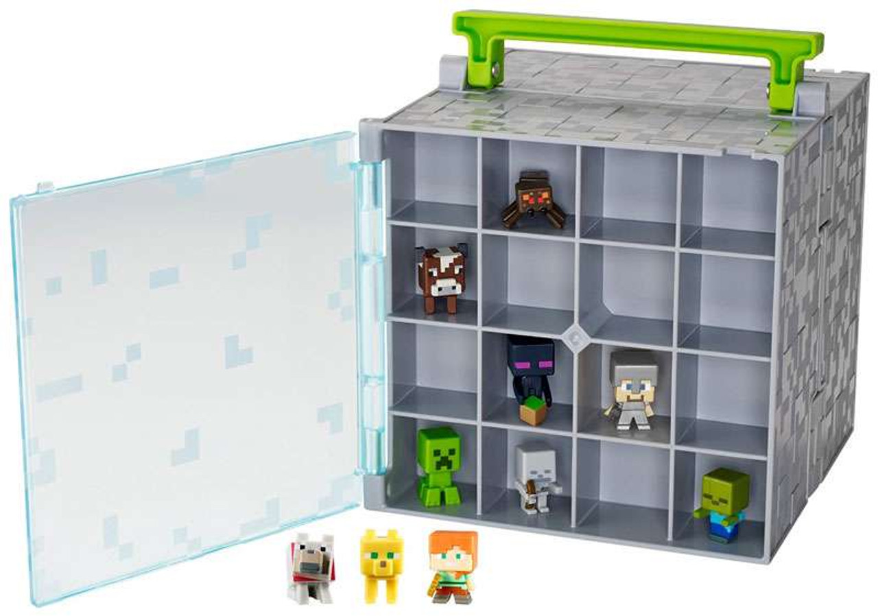 Minecraft Series 1 Grass Mini Figure Collector Case Includes 10 Mini ...