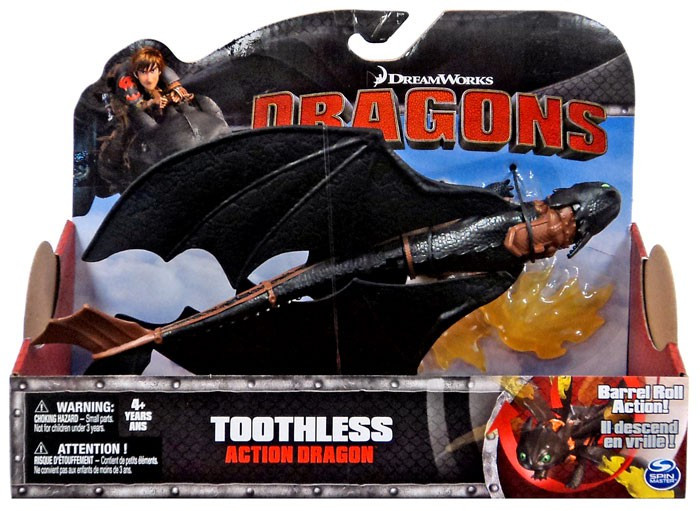 How to Train Your Dragon Dragons Action Dragon Toothless Action Figure ...