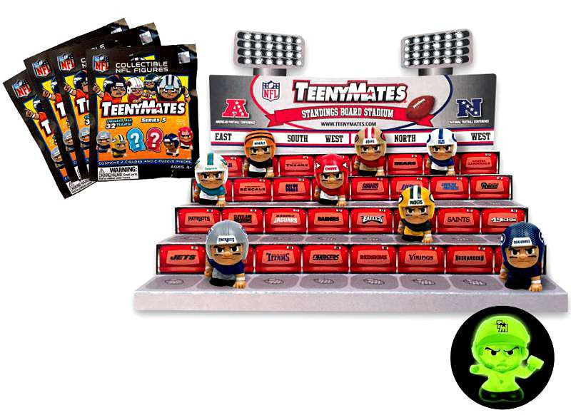 NFL TeenyMates Football Series 5 Linemen Tin Set Party Animal Toys - ToyWiz