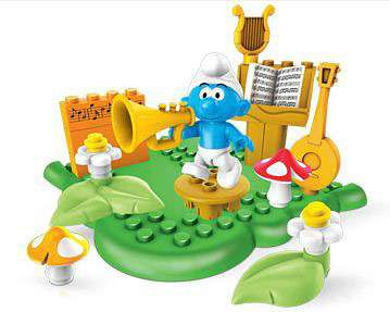 Mega Bloks The Smurfs Harmony Smurf Set 10704 - ToyWiz