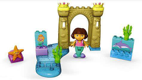 Mega Bloks Dora the Explorer Doras Mermaid Adventure Set 3031 - ToyWiz
