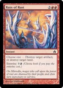 Magic The Gathering Fifth Dawn Single Card Common Rain of Rust 76 - ToyWiz