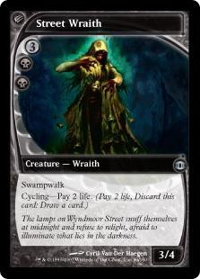 Magic The Gathering Future Sight Single Card Uncommon Street Wraith 90 ...