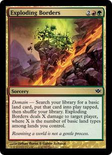 Magic The Gathering Conflux Single Card Common Exploding Borders 106 ...