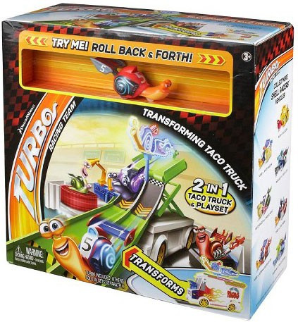 Turbo Transforming Taco Truck Playset Mattel Toys - ToyWiz
