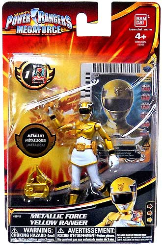 Power Rangers Megaforce Metallic Force Yellow Ranger Action Figure ...