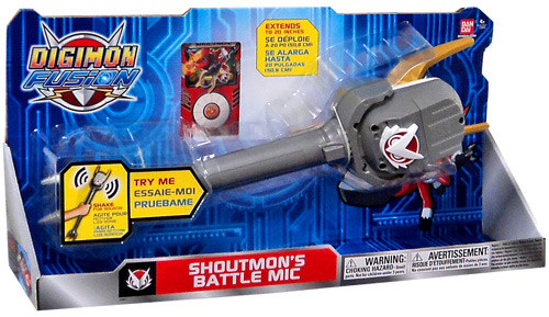 Digimon Fusion Shoutmons Battle Mic Roleplay Toy Bandai America - ToyWiz