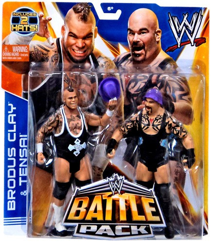 WWE Wrestling Battle Pack Series 27 Brodus Clay Tensai Action Figure 2 ...