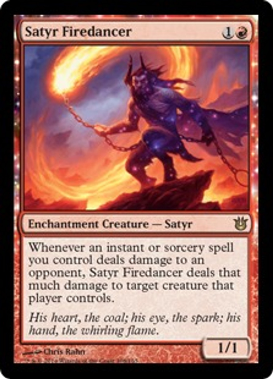 Magic The Gathering Born Of The Gods Single Card Rare Satyr Firedancer
