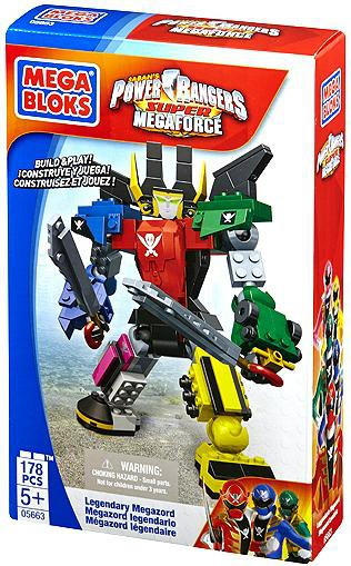 Mega Bloks Power Rangers Super Megaforce Legendary Megazord Set 5663 ...