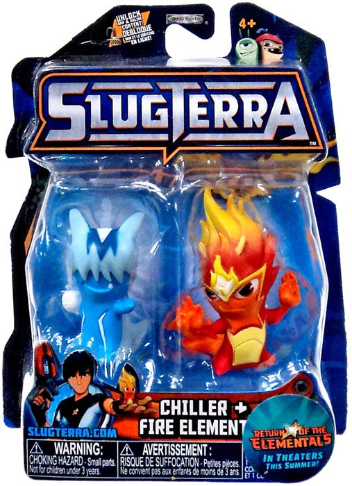 Slugterra Series 4 Chiller Fire Elemental Mini Figure 2-Pack Jakks ...