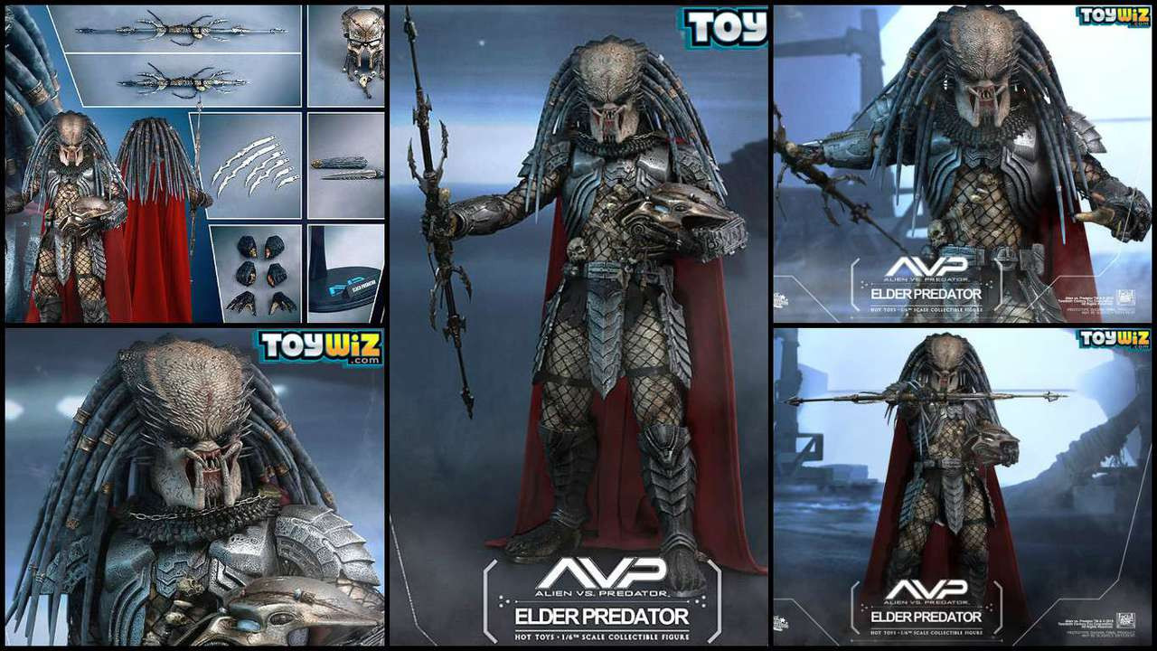 Alien Vs. Predator Movie Masterpiece Elder Predator 16 Collectible ...
