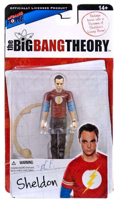 The Big Bang Theory Series One Sheldon 3.75 Action Figure Flash Bif ...