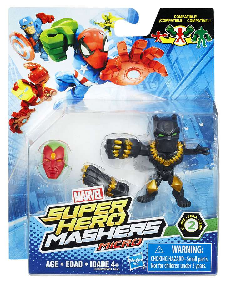 Marvel Super Hero Mashers Micro Series 2 Black Panther 2 Mini Figure ...