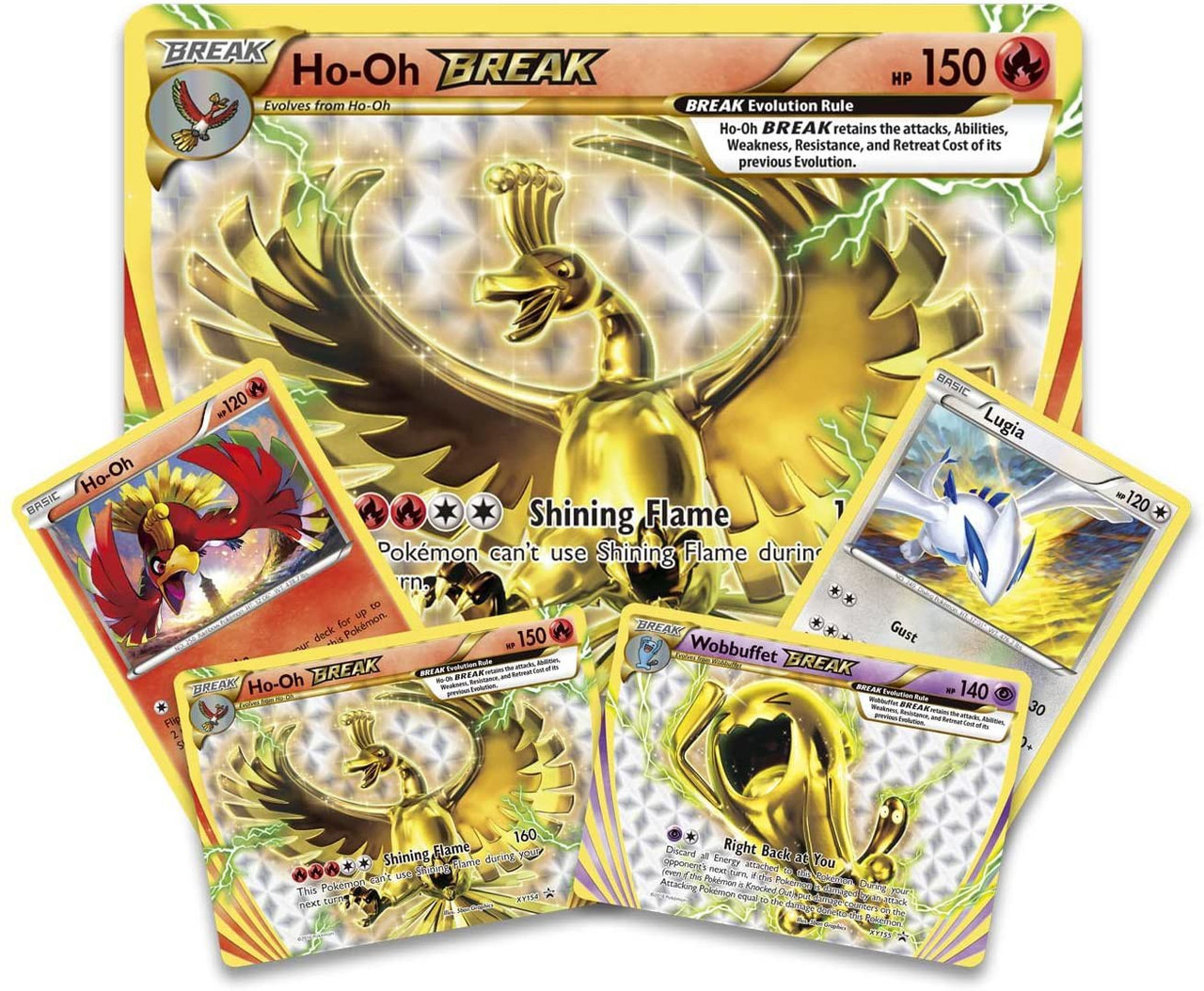 Pokemon Trading Card Game XY BREAKthrough Ho-Oh Lugia BREAK Evolution ...