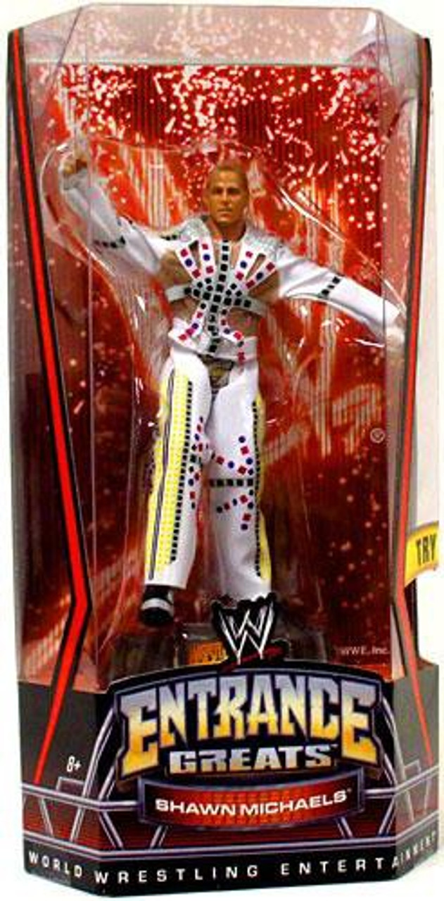 WWE Wrestling Entrance Greats Shawn Michaels Action Figure Wrestlemania 12 Attire Mattel Toys ...