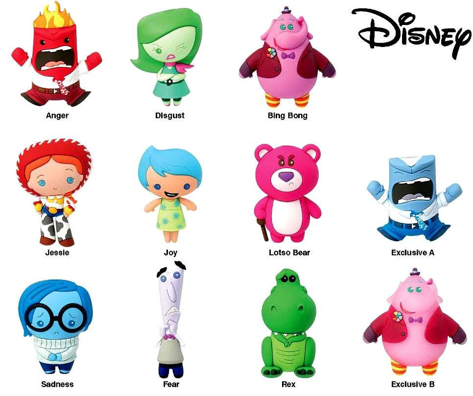 Disney 3D Figural Keyring Disney Series 6 Mystery Pack Monogram - ToyWiz