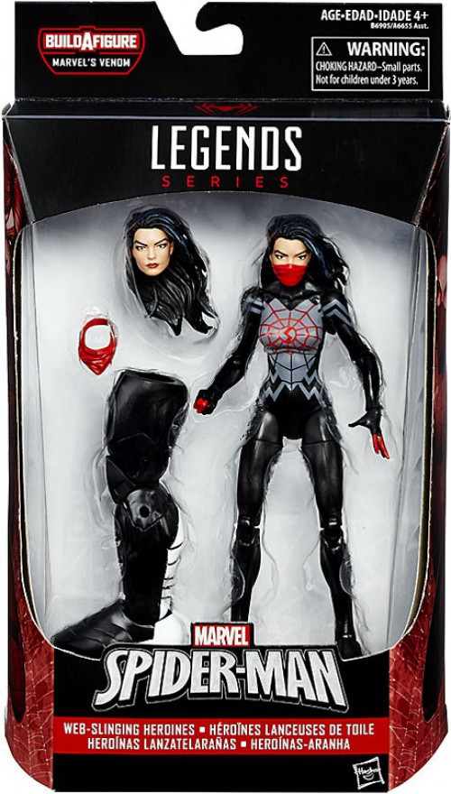Marvel Legends Spider-Man Venom Series Silk 6 Action Figure Web ...