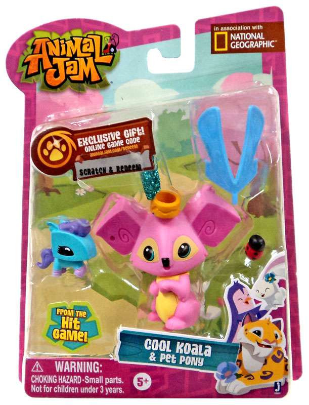 Animal Jam Cool Koala Pet Pony Mini Figure 2-Pack Jazwares - ToyWiz