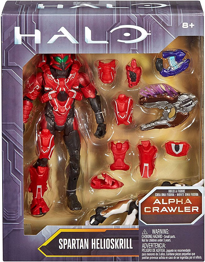 Halo Alpha Crawler Series Spartan Helioskrill 6 Action Figure Mattel ...
