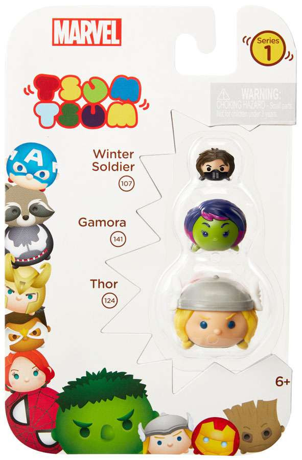 Marvel Tsum Tsum Series 1 Winter Soldier, Gamora Thor 1 Minifigure 3 ...