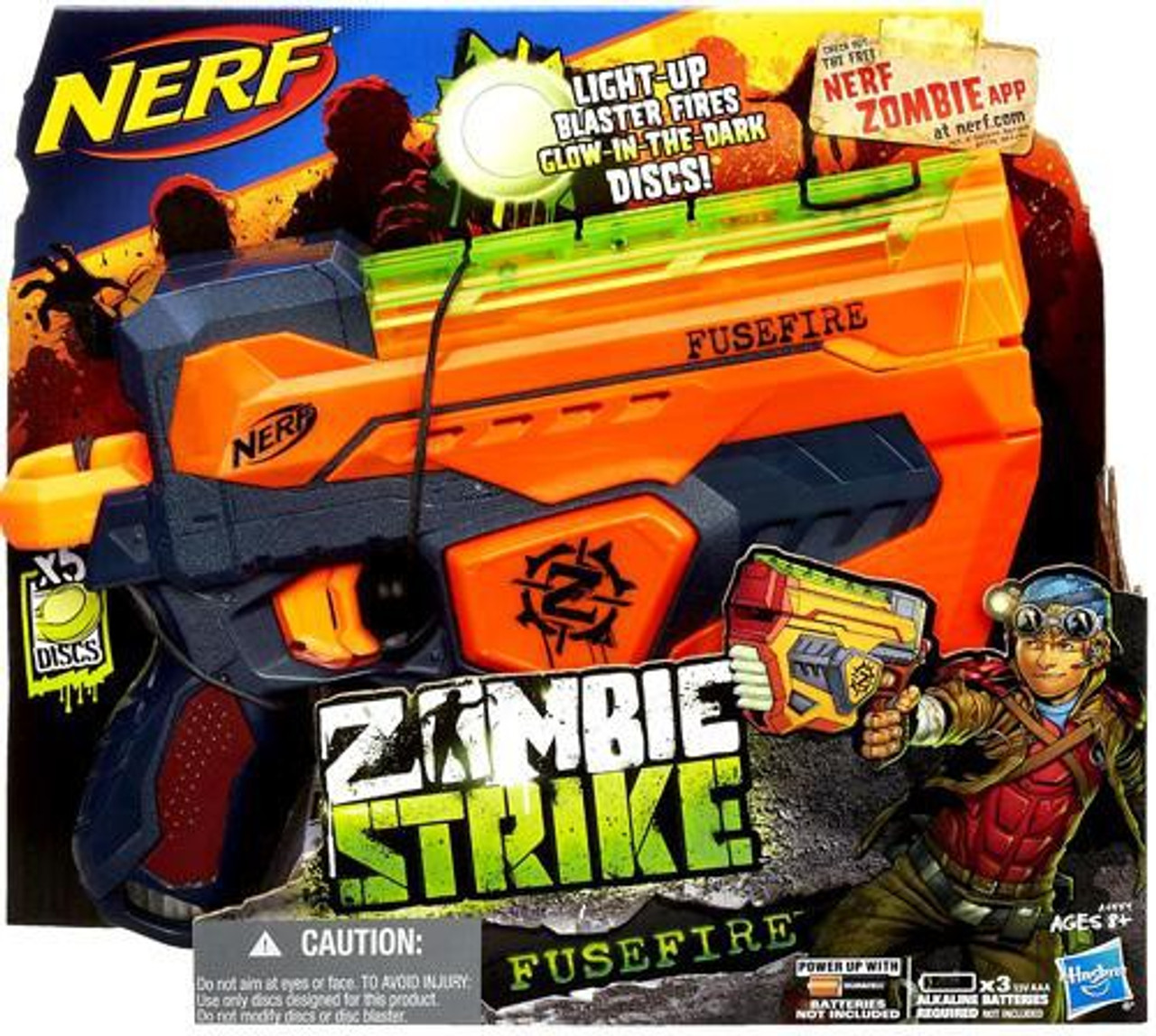 NERF Zombie Strike Fusefire Blaster Hasbro Toys - ToyWiz