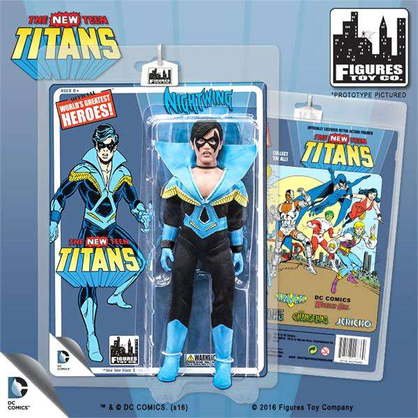 DC Worlds Greatest Heroes The NEW Teen Titans Nightwing 8 Retro Action ...