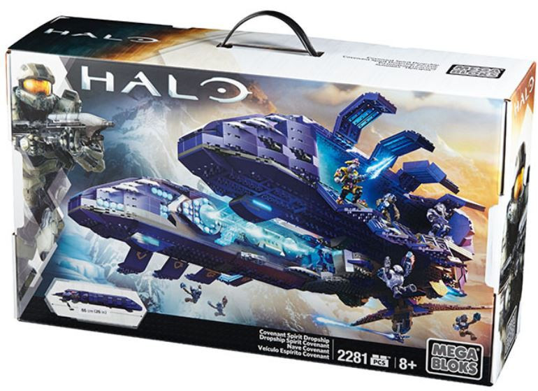 Mega Bloks Halo Covenant Spirit Dropship Exclusive Set 31847 - ToyWiz