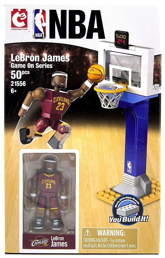 NBA Cleveland Cavaliers C3 Construction Lebron James Building Set 21556 ...