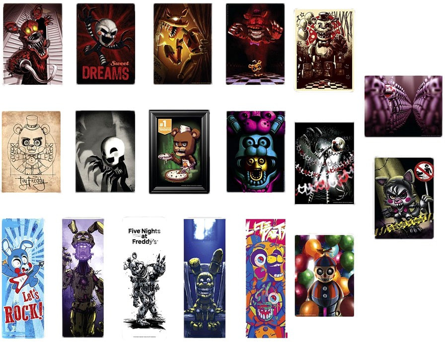 Five Nights at Freddys Five Nights at Freddys Mini-Poster Box Just Toys ...