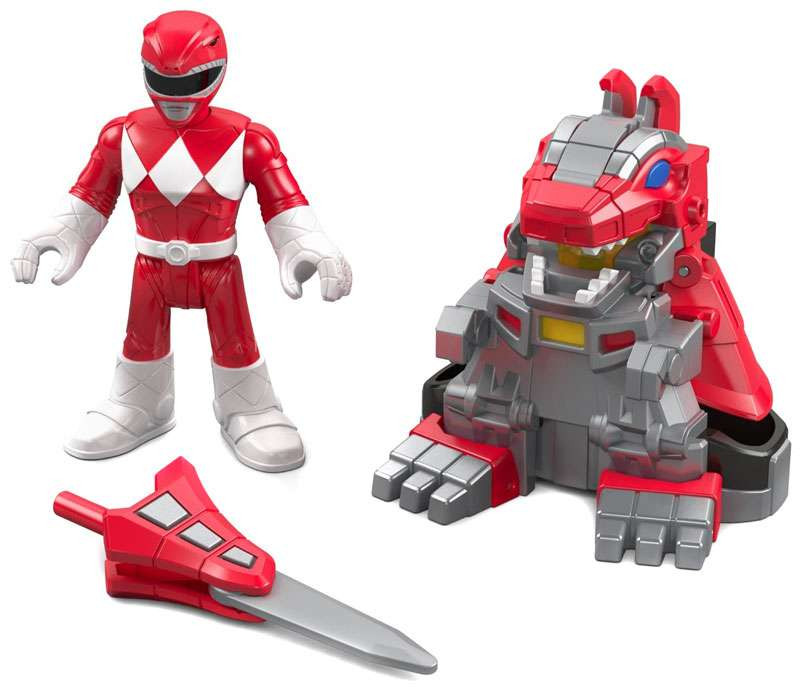 Fisher Price Power Rangers Imaginext Mighty Morphin Battle Armor Red ...