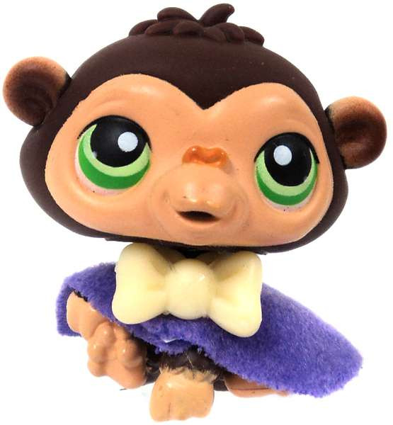 Littlest Pet Shop Monkey with Cape Loose Figure Hasbro Toys - ToyWiz