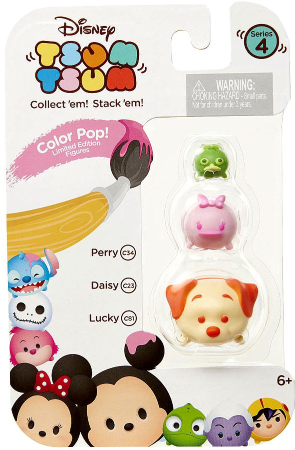 Disney Tsum Tsum Series 4 Color Pop Perry, Daisy Lucky 1 Minifigure 3 ...