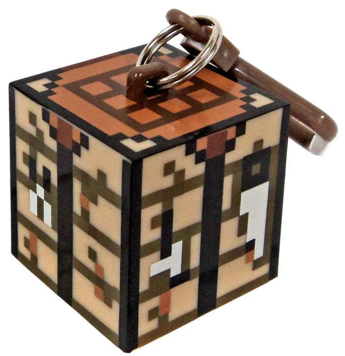 Minecraft Hangers Series 3 Crafting Table 3 Keychain Loose UCC ...