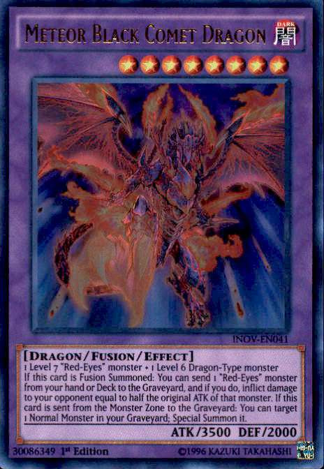 YuGiOh Invasion Vengeance Single Card Ultra Rare Meteor Black Comet ...