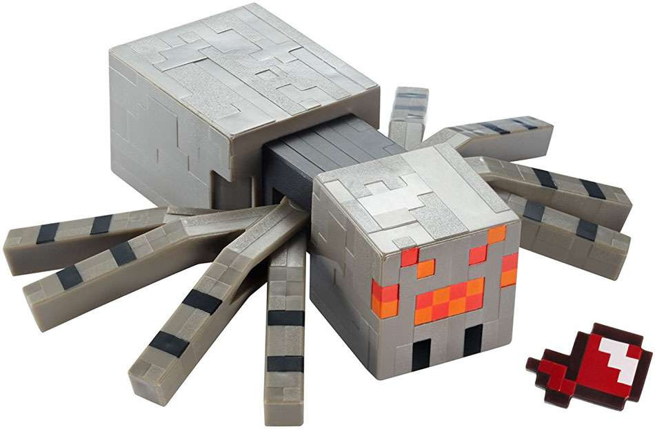 Minecraft Survival Mode Crawling Spider 5 Action Figure Mattel Toys ...