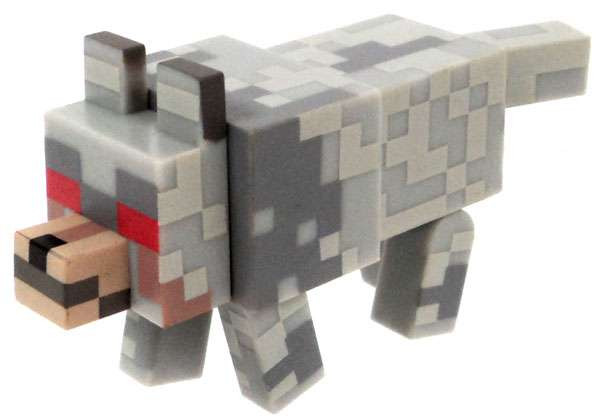 Minecraft Hostile Wolf Figure Loose Jazwares - ToyWiz