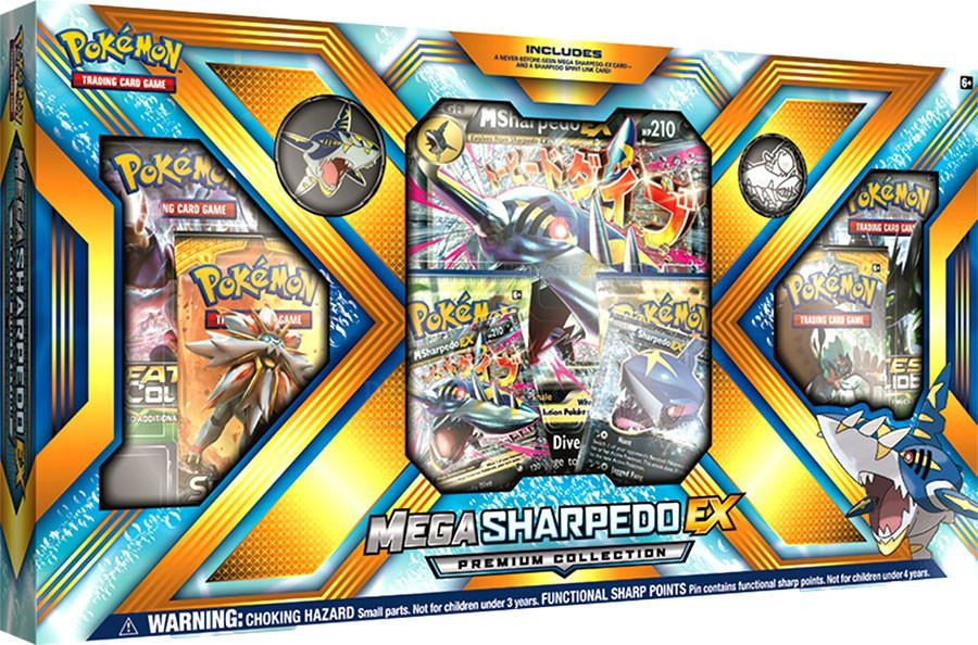 Pokemon Trading Card Game Sun Moon Mega Sharpedo-EX Premium Collection ...