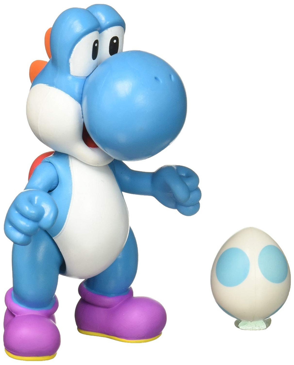World of Nintendo Super Mario Blue Yoshi 4 Action Figure Jakks Pacific ...