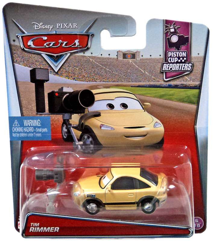 Disney Pixar Cars Piston Cup Reporters Tim Rimmer 155 Diecast Car 610 ...