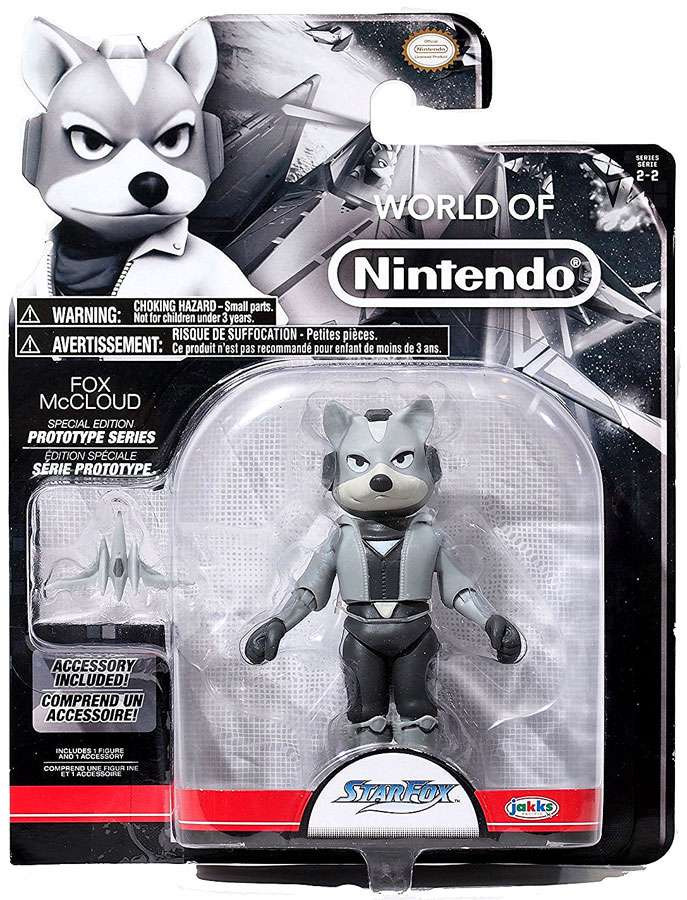 World of Nintendo Starfox Prototype Series Fox McCloud 4 Action Figure ...