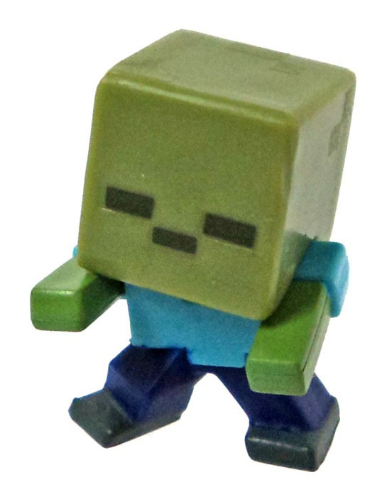 Minecraft Mob Pack Charging Zombie 1 Mini Figure Loose Mattel Toys - ToyWiz