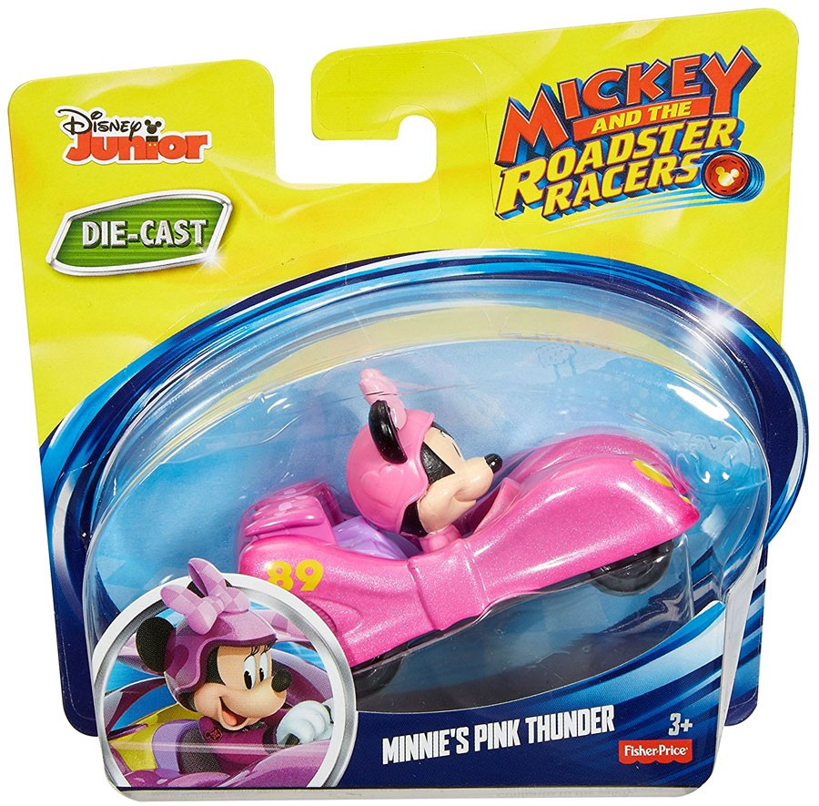 Fisher Price Disney Mickey Roadster Racers Minnies Pink Thunder Diecast ...