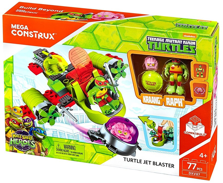 Mega Construx Teenage Mutant Ninja Turtles Animation Turtle Jet Blaster ...