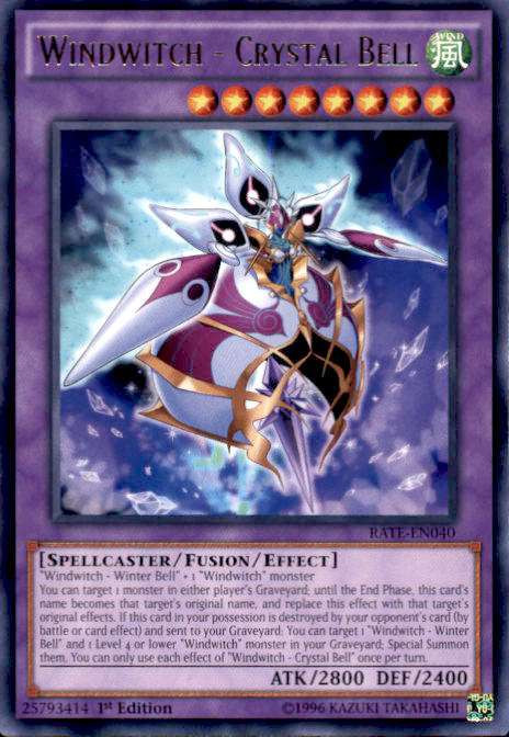 YuGiOh Raging Tempest Single Card Rare Windwitch - Crystal Bell RATE ...