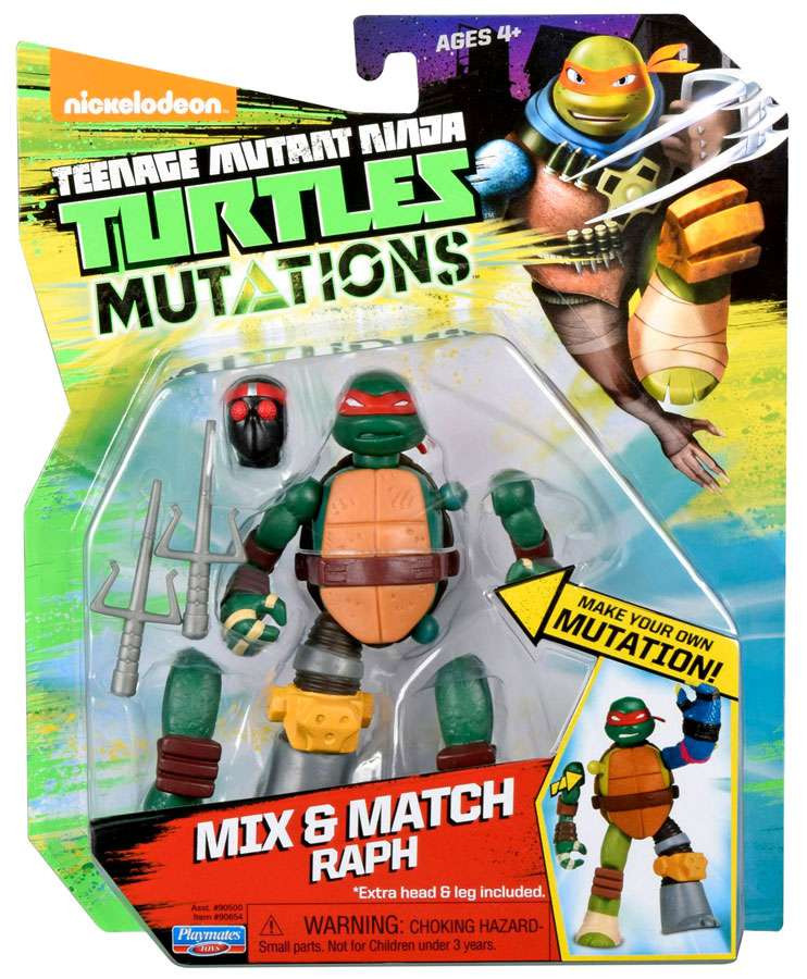 Teenage Mutant Ninja Turtles Nickelodeon Mutations Mix Match Raph 4 ...