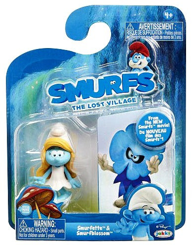 The Smurfs The Lost Village Smurfette Smurfblossom 2.75 Figure 2-Pack ...