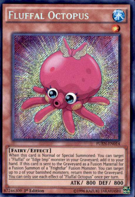 YuGiOh Fusion Enforcers Single Card Secret Rare Fluffal Octopus FUEN ...
