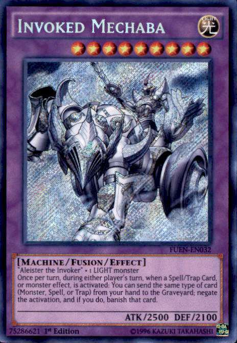 YuGiOh Fusion Enforcers Single Card Secret Rare Invoked Mechaba FUEN ...